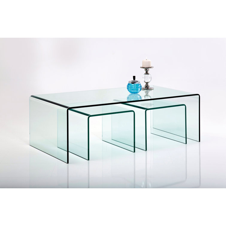 KARE Design Coffee table Clear Club (3/set) | Wayfair.co.uk